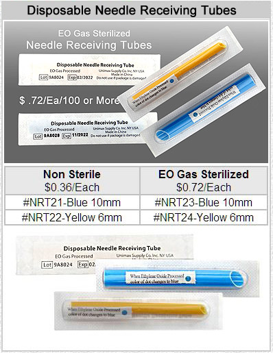 NRT21 - Needle Receiving Tubes, Plastic